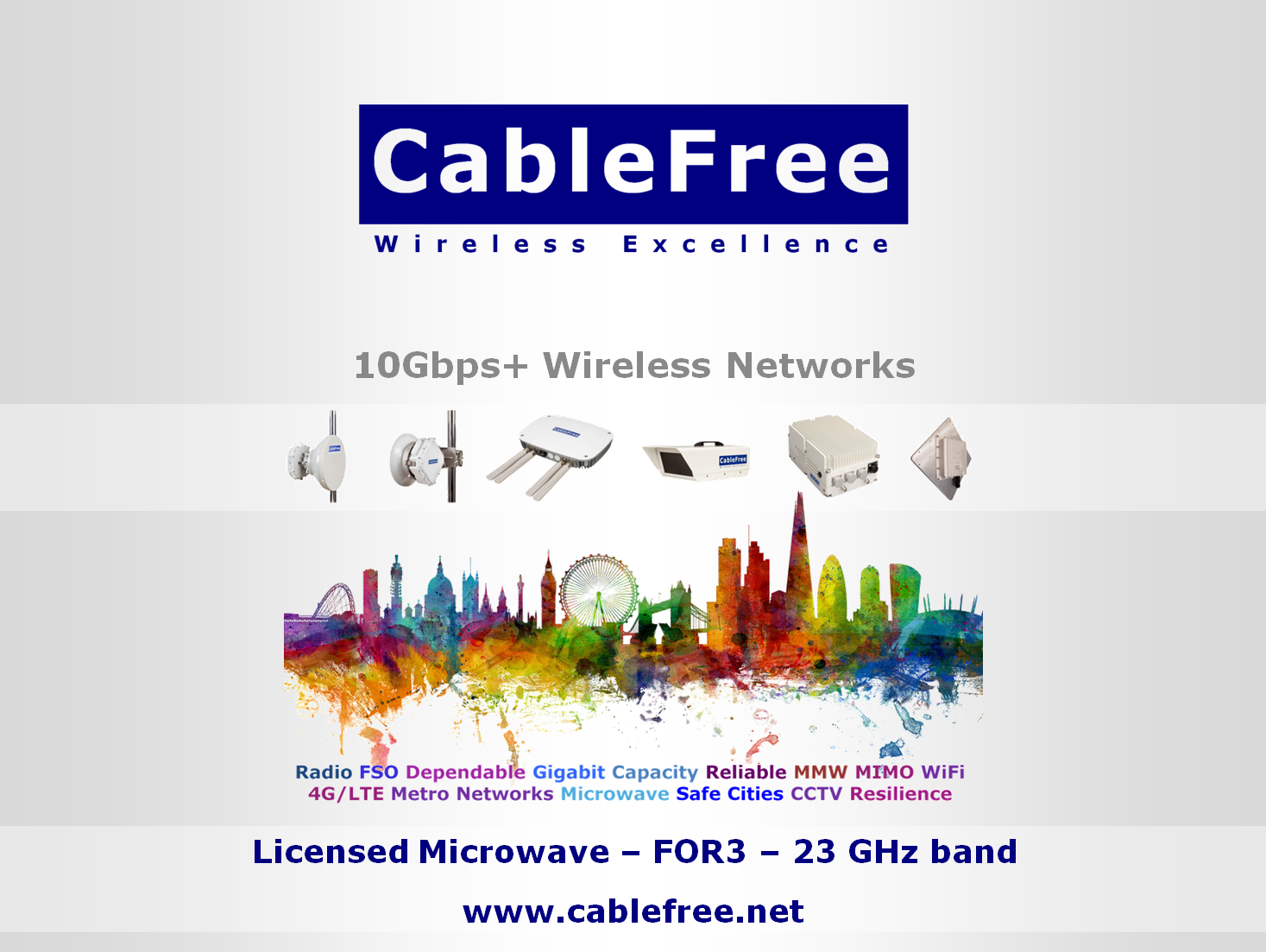 High Performance Microwave links in 23GHz Band: See the Demo - CableFree